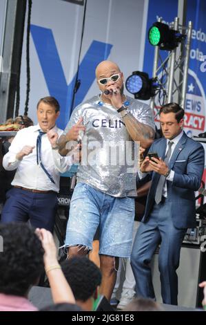 Rapper Flo Rida performs on 'Fox and Friends' TV show All-American ...