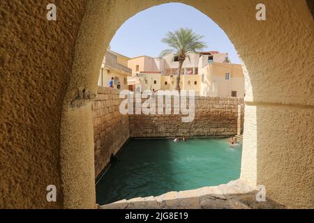 General view of jumping on June 28, 2022 in Gafsa, Tunisia.The Roman ...