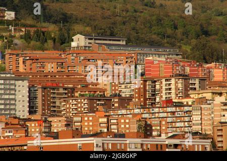 A bird's-eye view of the Bilbao city entourage Stock Photo - Alamy