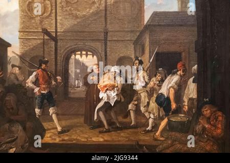 The Gate of Calais 1748 by William Hogarth Stock Photo - Alamy