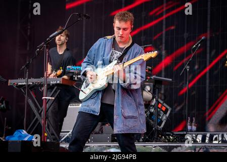 Sam Fender performs on the main stage during BBC Radio 1's Big Weekend ...