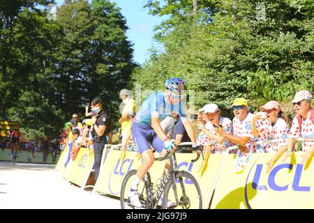 Tomblaine to La Super Planche des Belles Filles, France. 8th July, 2022 ...
