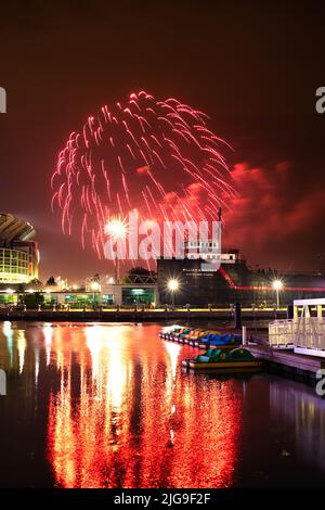 Cleveland Ohio Fireworks for the 4th of July Stock Photo - Alamy