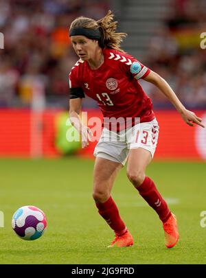 Denmark’s Sofie Pedersen in action during the UEFA Women's Euro 2022 ...