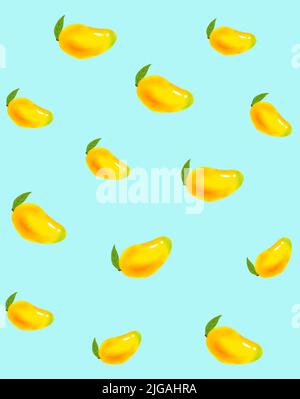 mango vector pattern Stock Photo - Alamy