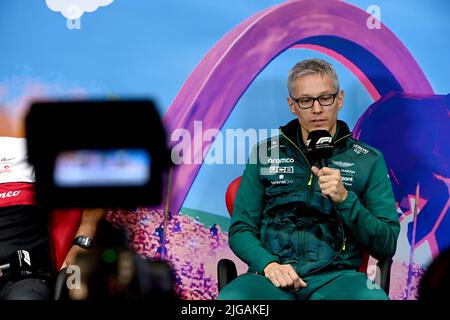 Mike Krack Team Principal Aston Martin Racing, during the Hungarian GP ...