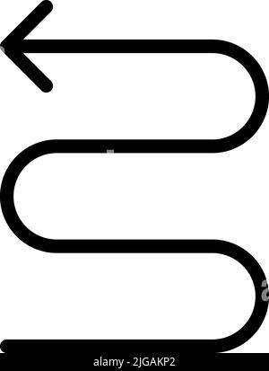 Arrows zig zag icon Stock Vector Image & Art - Alamy