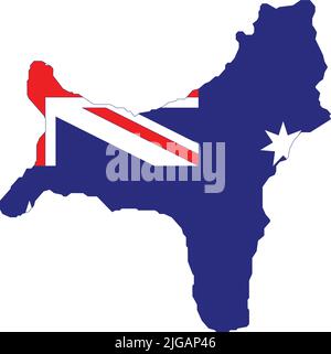 Topographic relief map of CHRISTMAS ISLAND, AUSTRALIA Stock Vector ...