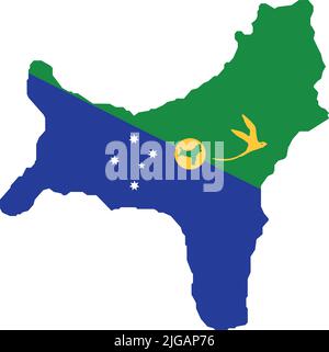 Topographic relief map of CHRISTMAS ISLAND, AUSTRALIA Stock Vector ...
