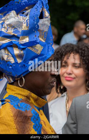 Marian Markelo Winti Priest At The Keti Koti Festival At Amsterdam The ...