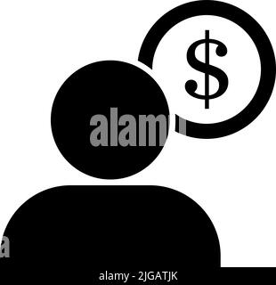 Banking glyph ui icons set for dark, light mode Stock Vector Image ...