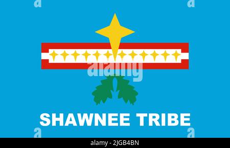 The Flag Of The North American Shawnee Indian Tribe Stock Photo - Alamy