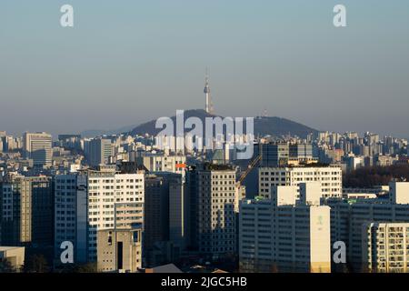 Apartment landscape in Mapo-gu, Seoul, Korea Stock Photo - Alamy