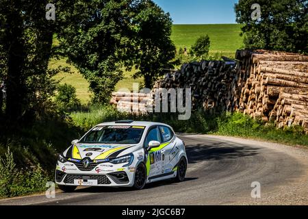 41 CHAUFFRAY Thomas, CHAUFFRAY Pauline, Renault Clio RS Line, action ...