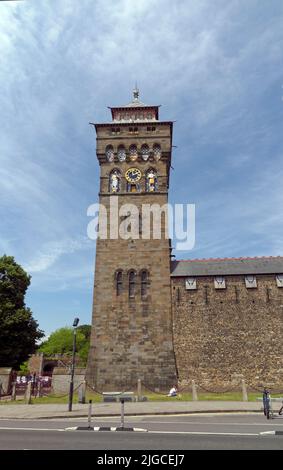 Victorian Clock Tower Designed by William Burges, Cardiff Castle, Wales Stock Photo - Alamy