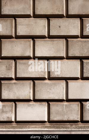 Abstract of a large brock block wall in close up Stock Photo - Alamy