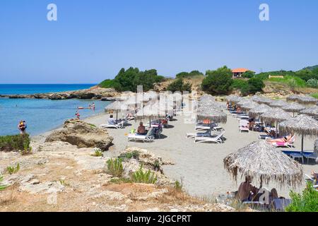 simple and undemanding beauty offer very beautiful beaches. Agia Marina ...