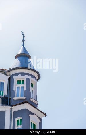 Windows of building in historical part of Tbilisi, Georgia Stock Photo ...