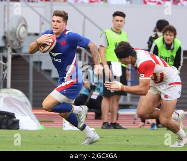 France National Rugby fly-half Romain Ntamack (#10) in action during a ...