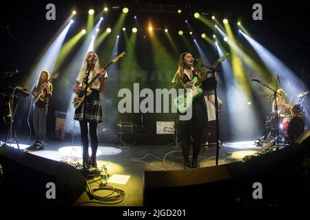 LONDON, ENGLAND: Wet Leg support Inhaler at the Kentish Town Forum ...