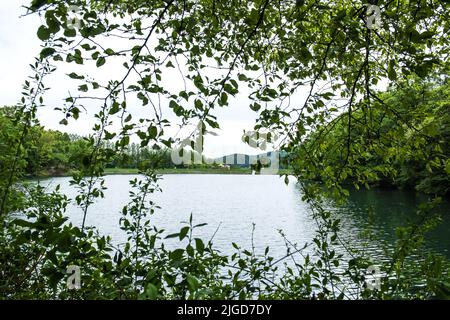 Spring time,beautiful lake is the oldest artificial lake pond Stock ...