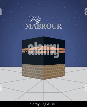 hajj mabrour lettering card Stock Vector Image & Art - Alamy