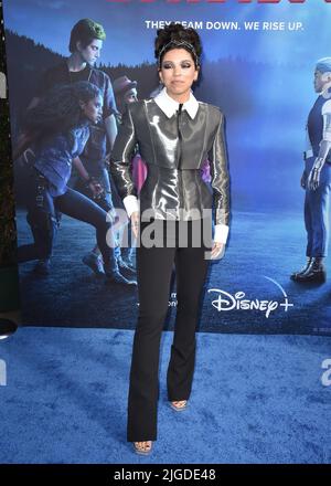 Kyra Tantao walking on the red carpet at the Disney+ "Zombies 3" Los ...