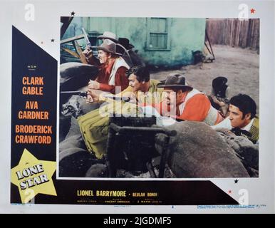 CLARK GABLE and WILLIAM CONRAD in LONE STAR 1952 director VINCENT SHERMAN story Howard Estabrook ...