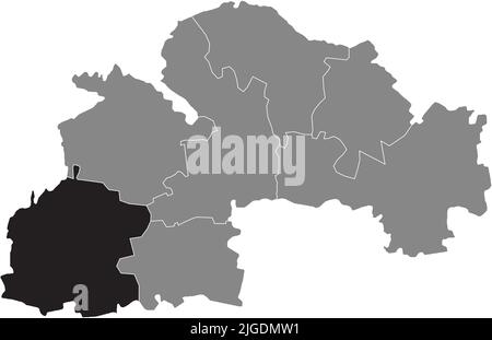 Kryvyi Rih City (Ukraine, Dnipropetrovsk Oblast) map vector ...