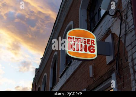 Tyumen, Russia-June 25, 2022: Burger King logo. Fast food restaurant ...