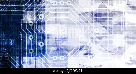 Business Technologies as a Conceptual Tech Art Stock Photo - Alamy