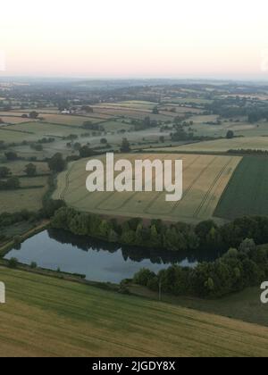 Upper Grove Mill Asparagus Reservoir. Aerial Photo. Bodicote ...