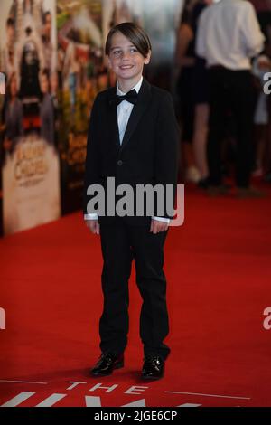 Zac Cudby arriving at the Railway Children gala screening at ...