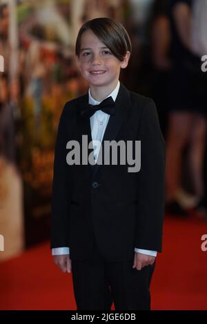 Zac Cudby arriving at the Railway Children gala screening at ...