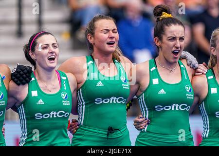 AMSTELVEEN, NETHERLANDS - JULY 10: Deirdre Duke of Ireland, Kayla de ...