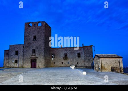 The castle of Grottole, a village in the Basilicata region, Italy Stock ...