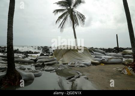 Kochi, India. 09th July, 2022. Chellanam in Ernakulam district is the ...