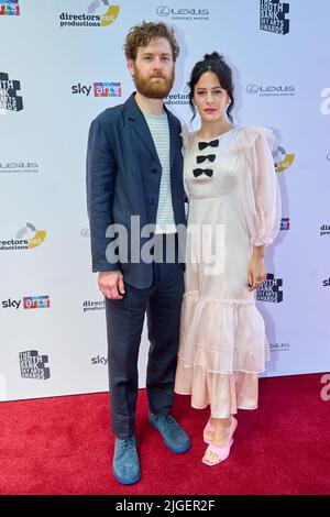 Kyle Soller and Phoebe Fox arriving for the South Bank Sky Arts Awards ...