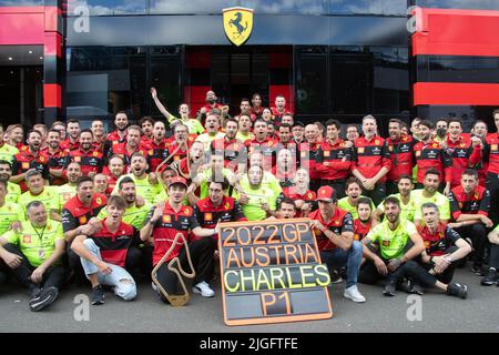 Scuderia Ferrari, team celebration, LECLERC Charles (mco), Scuderia ...