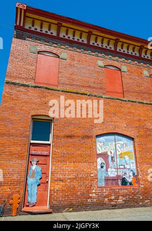 Washington, Anacortes, downtown, A. Olson Building built 1902, historic ...