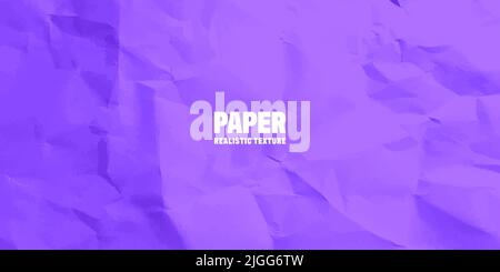Colorful violet crumpled paper texture. Rough grunge old blank. Colored ...