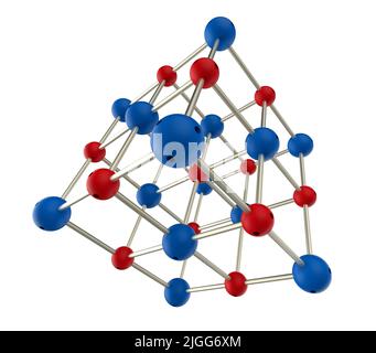 Crystal structure of sodium chloride, illustration Stock Photo - Alamy