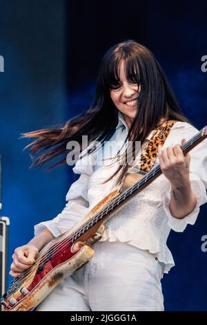 Paz Lenchantin of Pixies live on stage. 2022 Stock Photo - Alamy