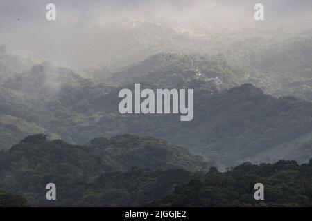 View of a landscape of the municipality of Alegría in the Tecapa ...