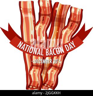 Banner of International bacon day illustration Stock Vector Image & Art ...