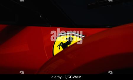 Red Ferrari La Ferrari Hypercar Stock Photo - Alamy