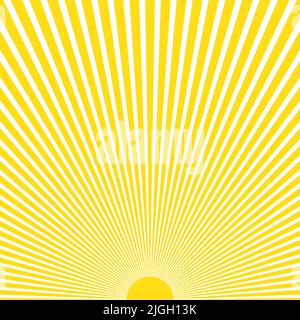 Abstract yellow sun rays background. Vector illustration Stock Vector ...