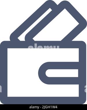 digital wallet silhouette vector icon Stock Vector Image & Art - Alamy