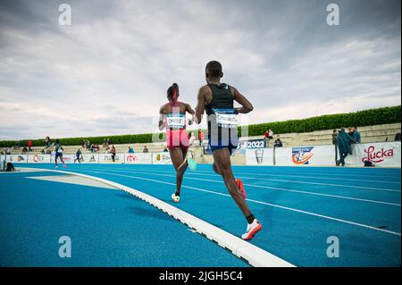 SAMORIN, SLOVAKIA, 9. JULY: Track and Field long distance professional ...