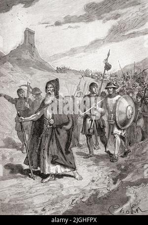 Peter the Hermit, People's Crusade Stock Photo - Alamy